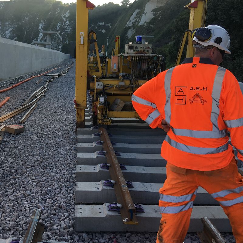 Track renewal Project, Dover Sea Wall, Dover Kent - ASH Construction ...